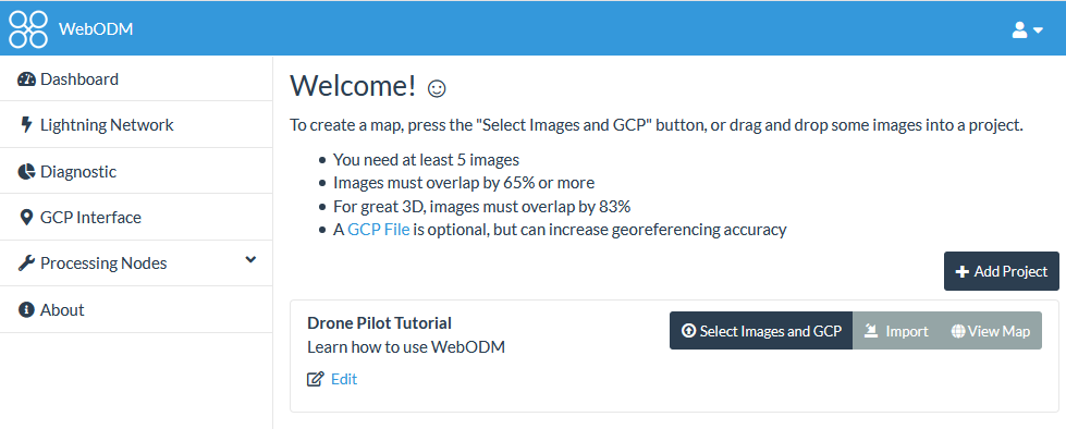 Tutorial: WebODM | OCWGIS